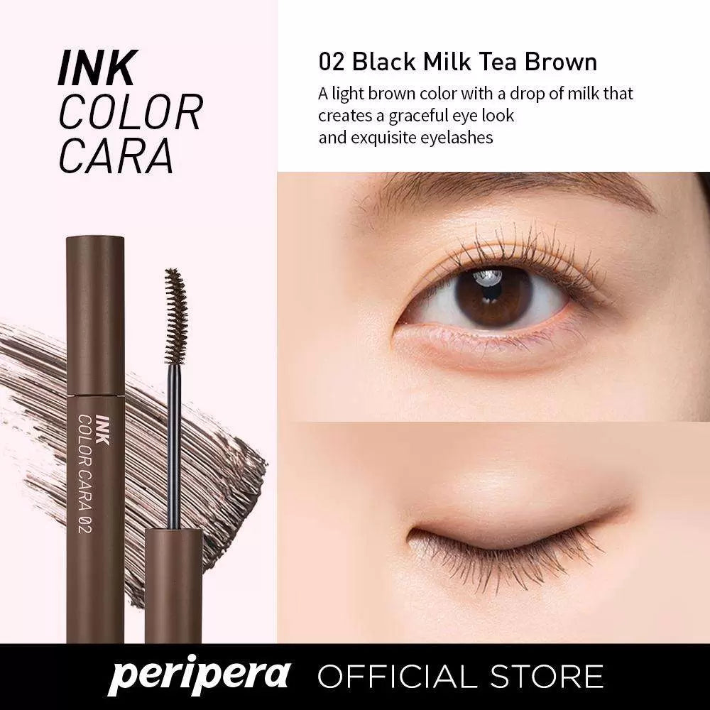Peripera - INK COLOR CARA(AD) 02 Black Milk Tea Brown – Asia's Lovers